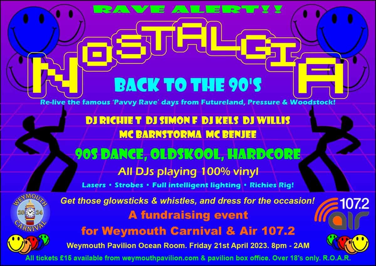 Nostalgia - Back to the 90s Rave - Love Weymouth Tourist Information ...